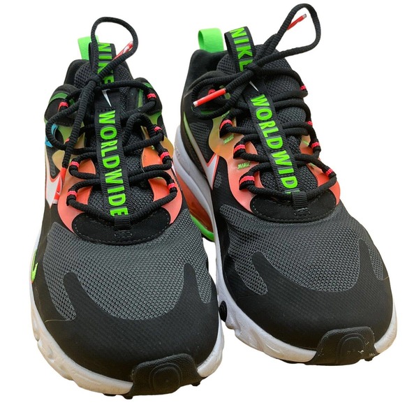 Nike | Shoes | Nike Mens Air Max 27 React Ww Worldwide Black White ...